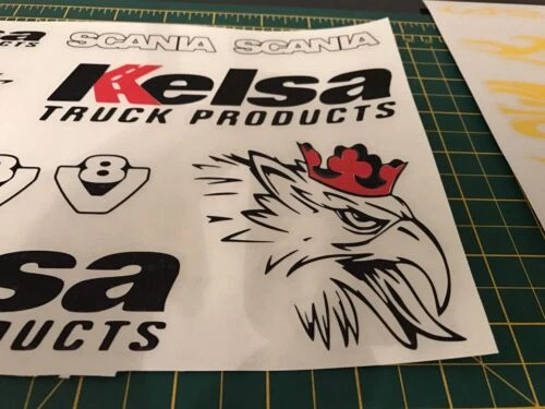 TAMIYA SCANIA 1/14 Scale Kelsa Truck Decals Set £24.00 - PicClick UK