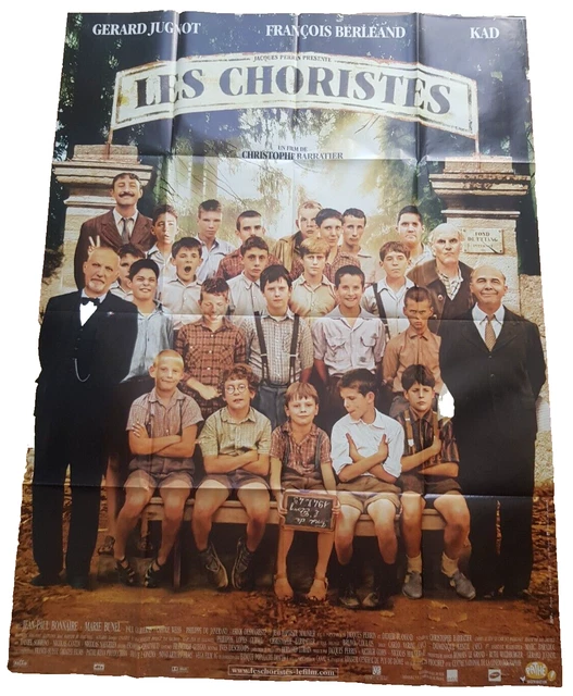 GRANDE AFFICHE CINÉMA LES CHORISTES 2004 Gérard Jugnot François ...