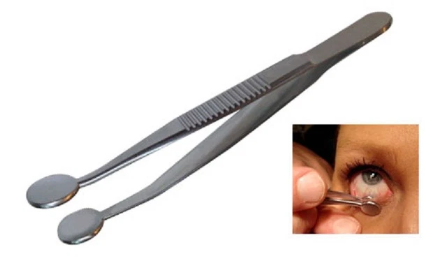 MEIBOMIAN GLANDE FORCEPS C Collins Expressor pour Sec Yeux, Pointe 12 ...