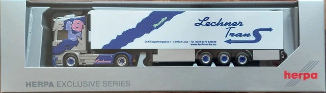 HERPA EXCLUSIVE 1:87 H0 Scania Lechner Trans Lissi "Pink Lady" Trucker ...