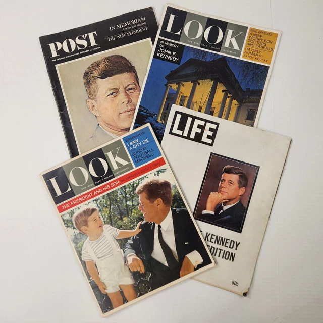 JFK JOHN F Kennedy Magazine Lot 1963 President Assassination Life Post History £77.85 - PicClick UK