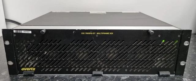 EVERTZ 7800FR-QT FAN cooled modular frame with 2x power supplies £89.95 ...