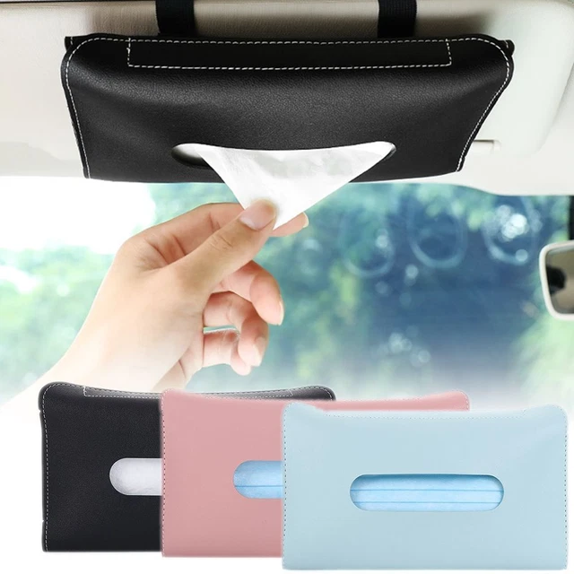 AUTO INTERIOR CAR Tissue Boxes Car Sun Visor Auto Storage Case Car Mask ...