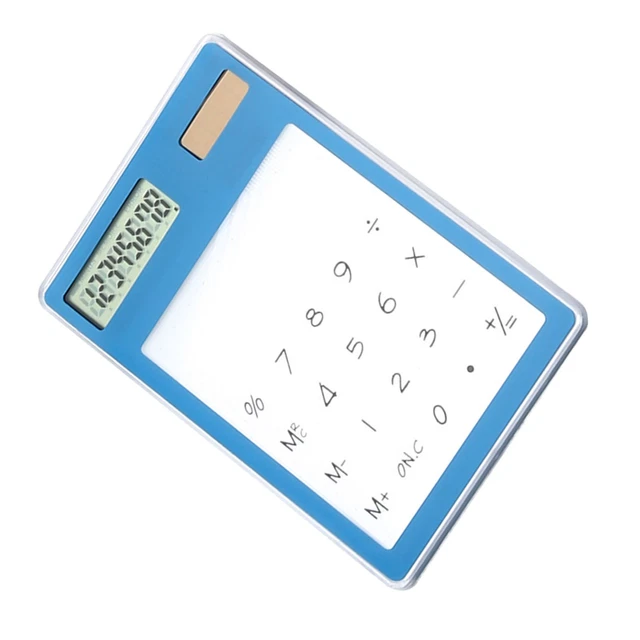 SOLAR POWERED CALCULATOR Touch Screen 8 Digit LCD Display Calculator ...