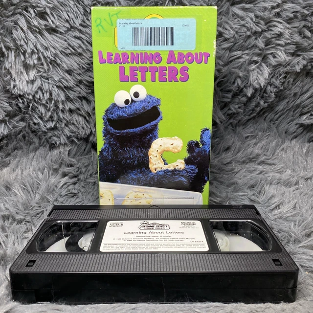 SESAME STREET - Learning About Letters VHS 1996 Cookie Monster Kids ...