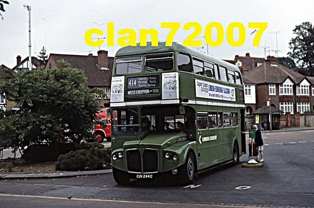 ORIGINAL BUS COLOUR slide London Country RCL 2244 CUV 244C route 414 in ...