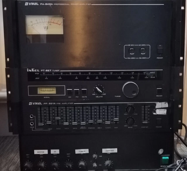 INKEL MUSIC STACK System: Inkel Pa-848A Pa-821A Pt-827 Mitre 2000 Plus Box £499.00 - PicClick UK