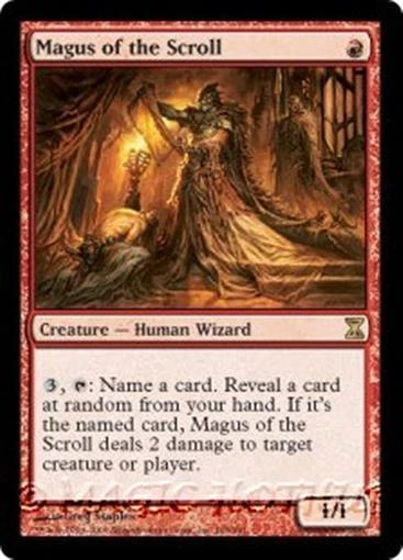 MAGUS OF THE SCROLL Time Spiral MTG Red Creature — Human Wizard RARE ...