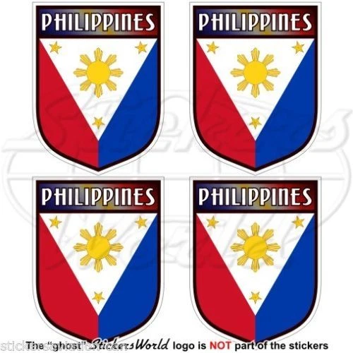 PHILIPPINES PHILIPPINE SHIELD Pilipinas Bumper-Helmet Decal-Sticker 2 ...