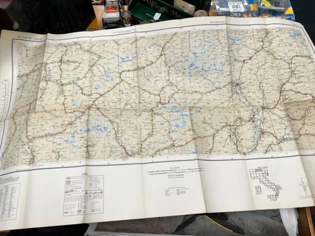 WW2 (1943) US ARMY ROAD MAP of ITALY (SHEET 2) - For ALLIED INVASION of ...