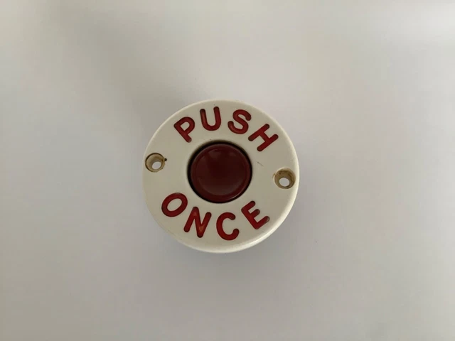 BMAC LONDON TRANSPORT Routemaster Bus Stop Bell PUSH ONCE Bakelite ...