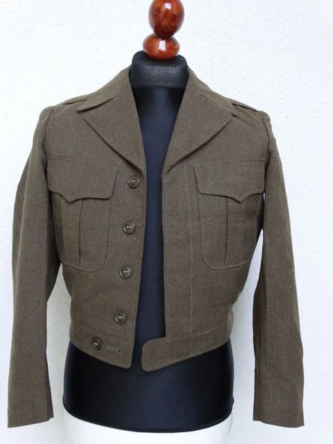 WWII US FIELD Jacket M44 Ike Jacket M-50 US Army Size 32R Original Apo ...
