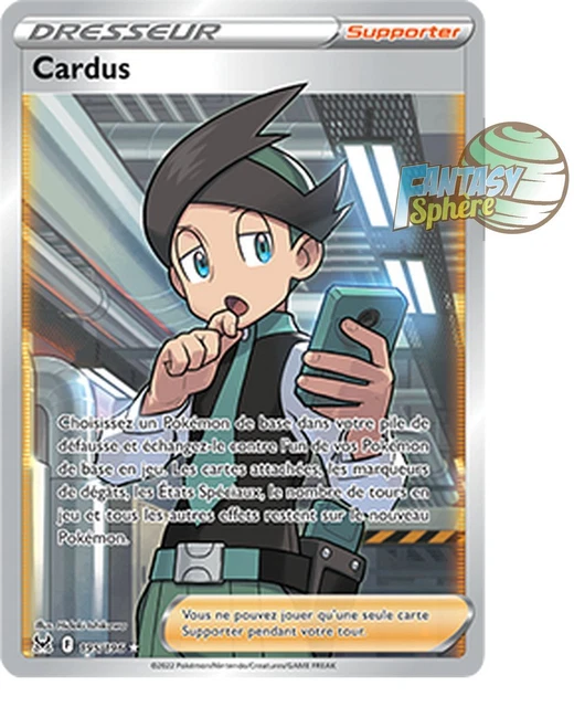 POKEMON 195/196 CARDUS Full Art EB11 Epee and Shield 11 Lost Origin VF ...