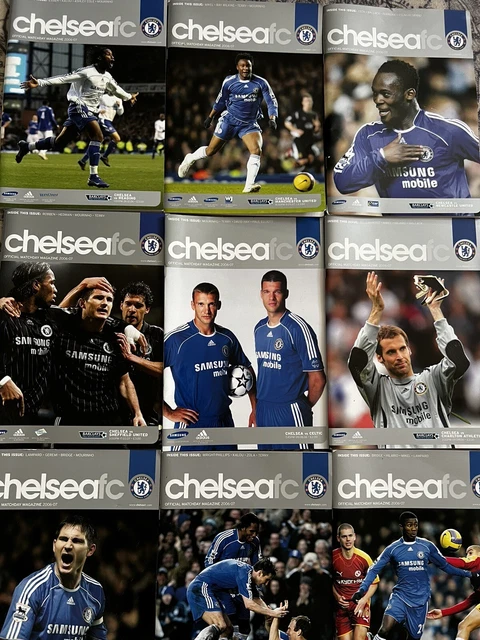 CHELSEA FC OFFICIAL Match Programmes Job Lot X10 06/07 Season £45.00 ...