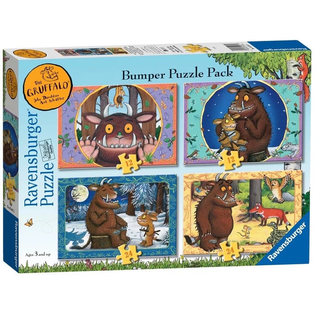 RAVENSBURGER THE GRUFFALO 4 Pack Bumper Jigsaw Puzzle £19.99 - PicClick UK