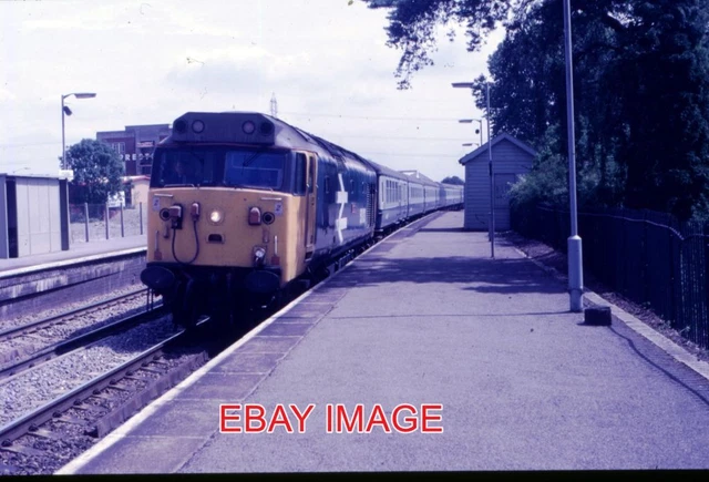 ORIGINAL 35MM SLIDE CLASS 50 LOCO NO 50013 AGINCOURT AT THEALE £4.00 ...