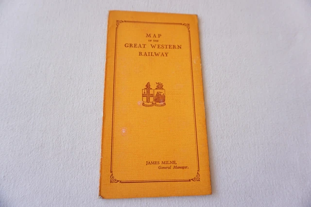 C1930S GREAT WESTERN Railway Map GWR Pocket Card Map £15.99 - PicClick UK