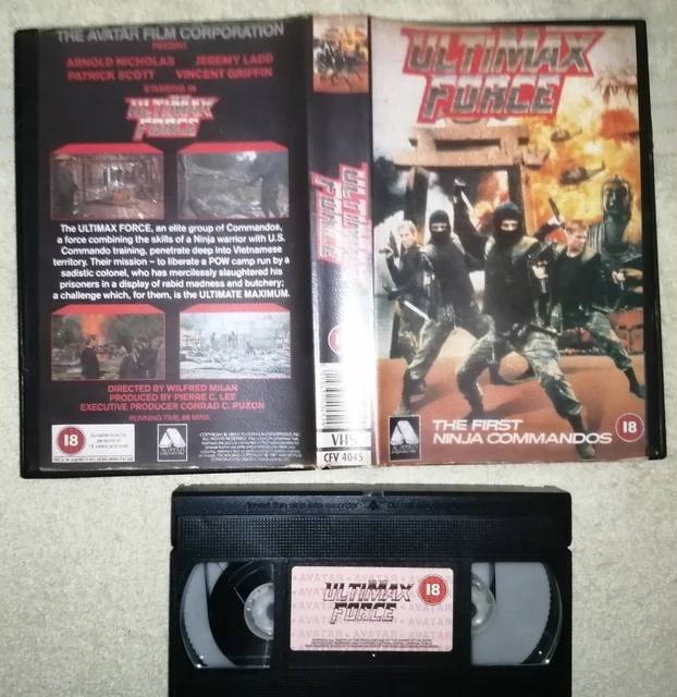 ULTIMAX FORCE THE First Ninja Commandos Film Video Tape Ex Rental Big ...