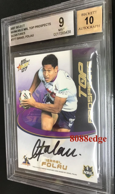2007 SELECT TOP Prospects Signature Auto: Israel Folau #37/350 ...