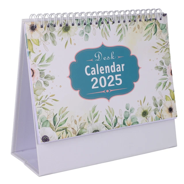 SMALL DESK CALENDAR 2025 Standing Desk Calendars 2025 Desk Flip Planner ...