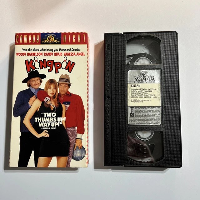 KINGPIN WOODY HARRELSON Randy Quaid bowling VHS Used movie FREE SHIP ...