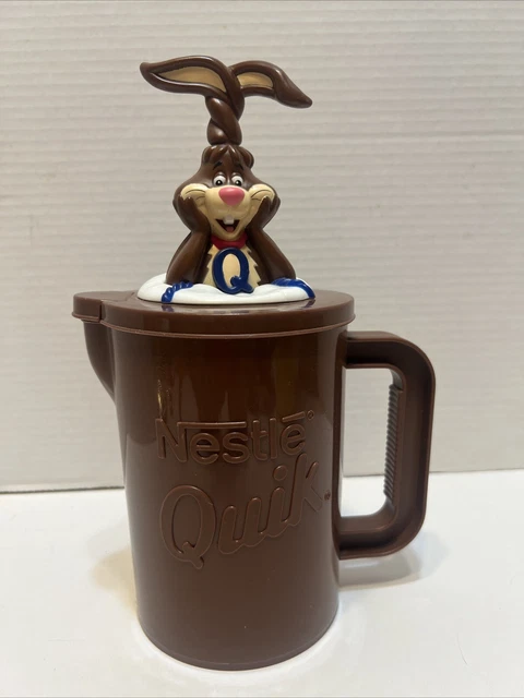 VINTAGE NESTLE QUICK Bunny Rabbit 1980’s Pitcher Chocolate Milk Self ...