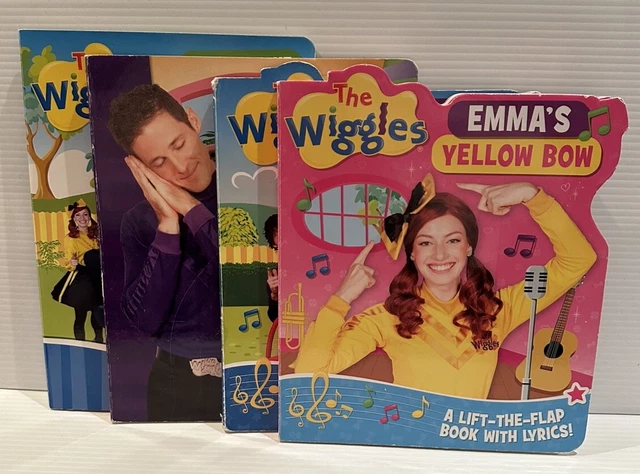 THE WIGGLES BOARD Books X 4 Lift The Flap Emma’s Yellow Bow Big Red Car ...