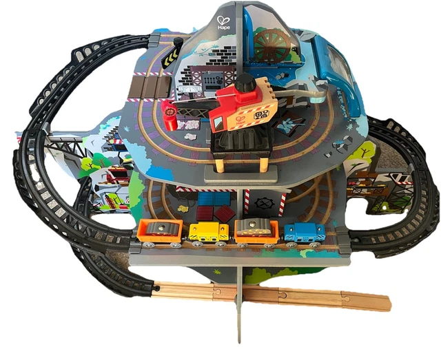 HAPE MASSIVE MOUNTAIN Mine Brio / Bigjig Compatible Wooden Train Set ...