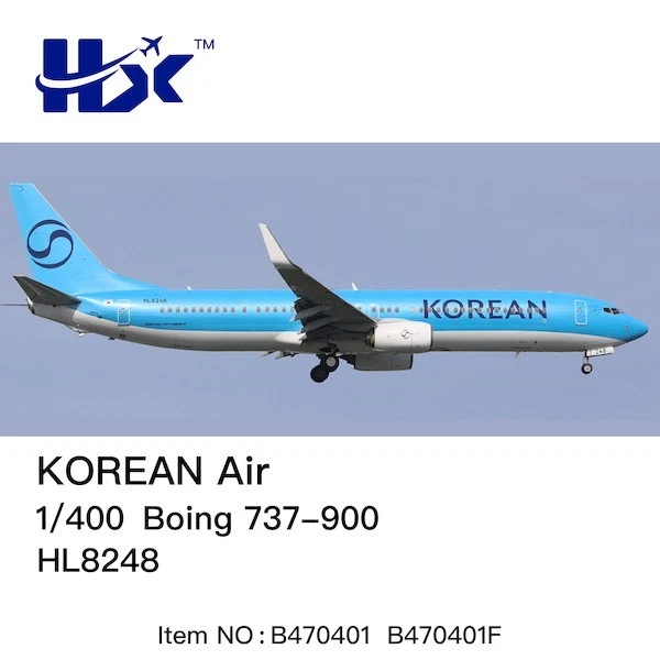 HX MODELS B470401 1:400 Boeing 737-900 Korean Air HL8248 $78.33 ...