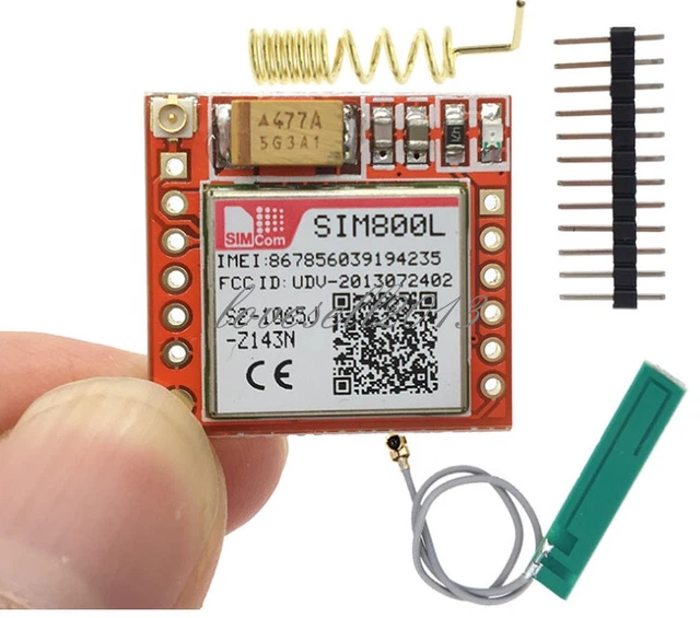 LE PLUS PETIT module GPRS GSM SIM800L avec antenne carte TTL quatre ...
