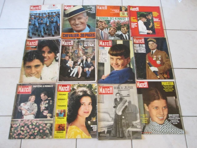 LOT DE 12 ANCIENNE REVUE MAGAZINE PARIS MATCH année 1960 1970 EUR 20,00 ... LOT DE 12 ANCIENNE REVUE MAGAZINE PARIS MATCH année 1960 1970 EUR 20,00 ...