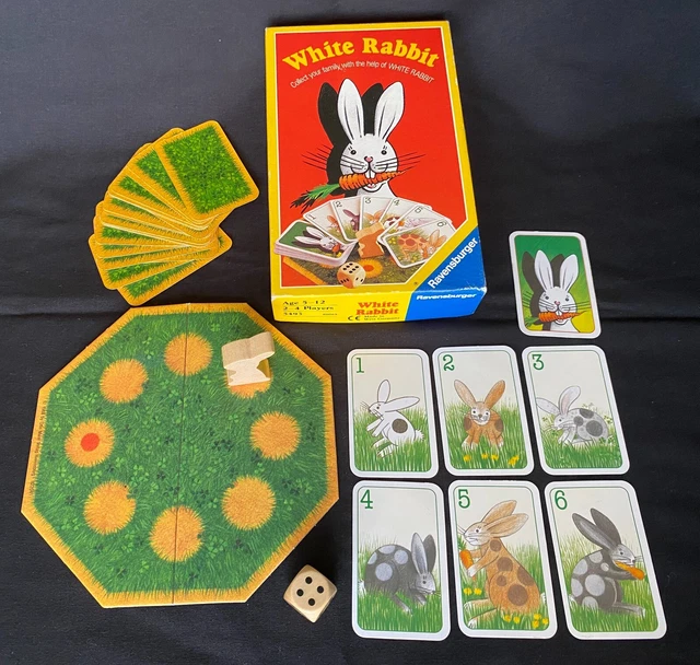 VINTAGE WHITE RABBIT Board Game 1991 - Ravensburger - Complete £15.00 ...