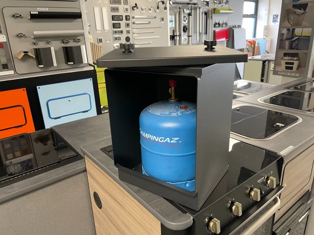 METAL GAS BOX for 907 904 Camping Gas, Campervan/Motorhome Gas Locker ...