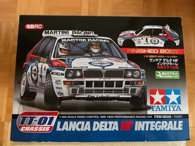 RARE TAMIYA LANCIA Delta Integrale RC 1/10 corps fini TT01 58342 en ...