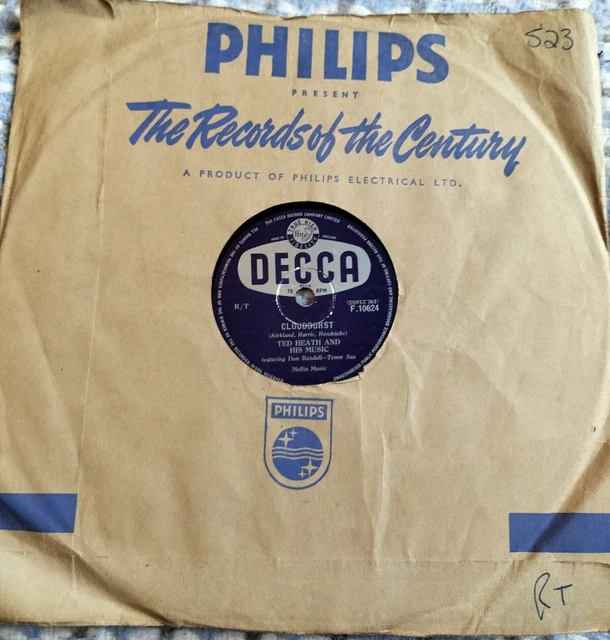 78RPM DECCA F10624 - Ted Heath and his Music - Cloudburst / Malaguena £3.99 - PicClick UK