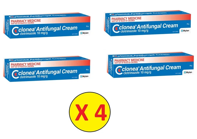 CLONEA ANTI FUNGAL Cream Athlete Foot Tinea 50g X 4 tubes Antifungal as ...