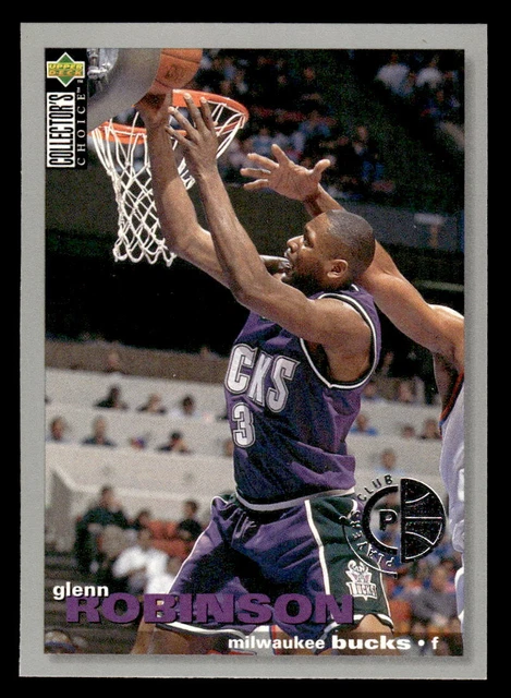 GLENN ROBINSON MILWAUKEE Bucks 1995-96 Collector's Choice Player's Club ...