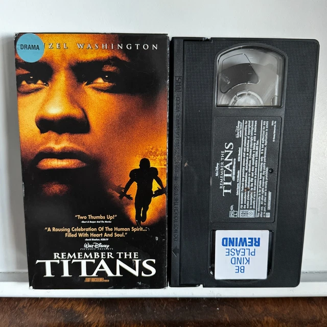 REMEMBER THE TITANS 2000 VHS Tape Walt Disney Denzel Washington, Will ...