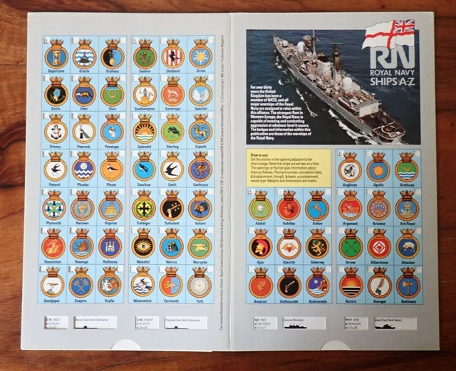 ROYAL NAVY~RN SHIPS A-Z~BADGES-PENNANT NUMBER-COMPLETION DATE ...