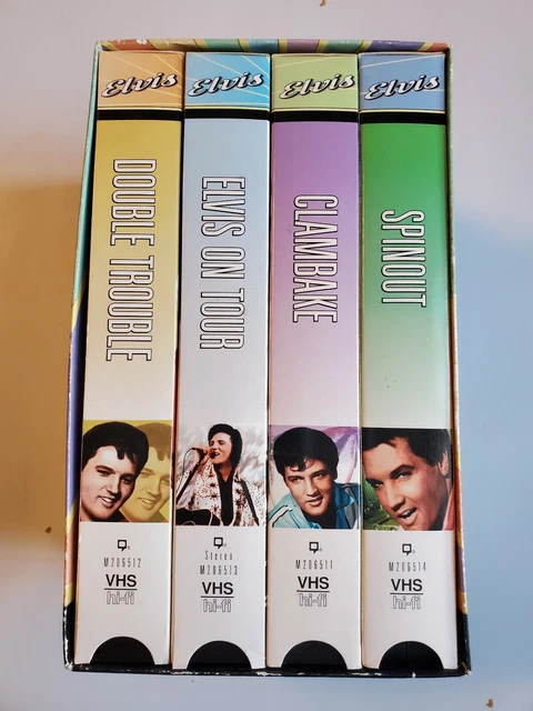 ELVIS COMMEMORATIVE COLLECTION VHS 1966-1967 Spinout On Tour Clambake ...