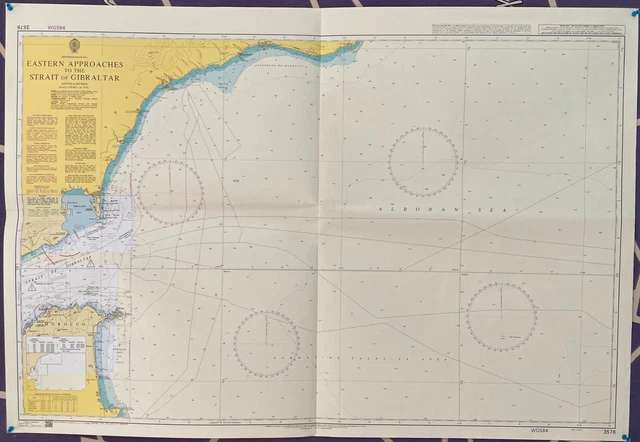 ADMIRALTY 3578 EASTERN APPROACHES TO THE STRAIT OF GIBRALTAR Map Chart ...