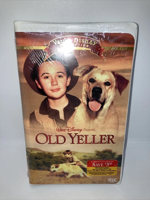 OLD YELLER (VHS, 2002) Walt Disney Vault Collection Clamshell Brand New ...