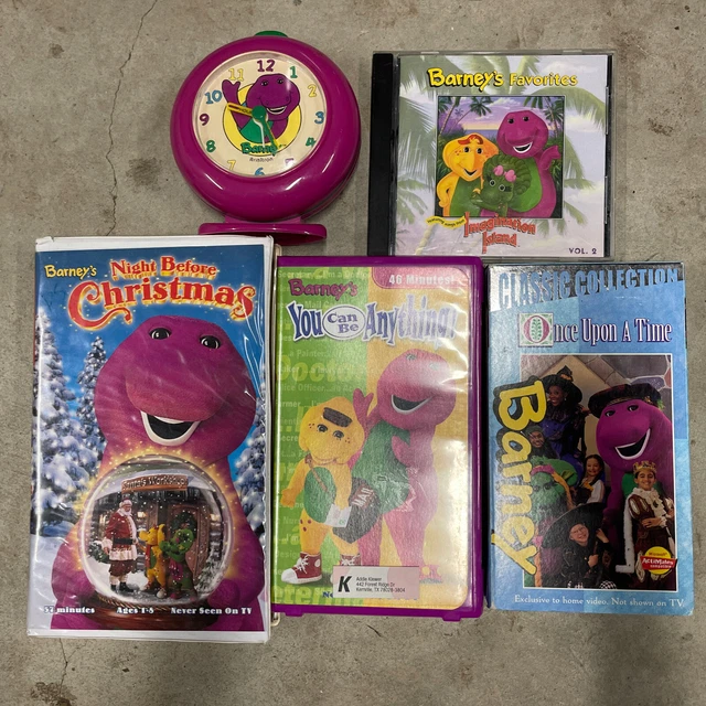 BARNEY MOVIE LOT vhs w/MINI CLOCK vintage £9.44 - PicClick UK