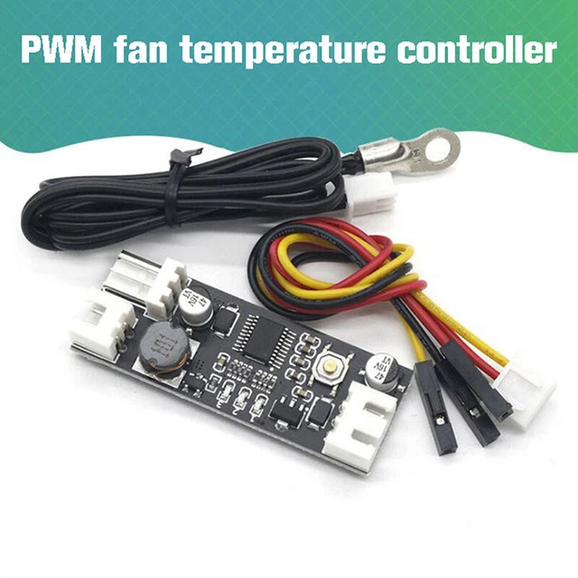 VHM-802 12V PWM 4-Wire Fan Temperature Speed Controller Governor for PC ...