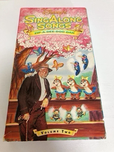 RARE VHS DISNEY Sing Along SONGS Disney LIVe ActiSouthern ZipADeeDooDah ...