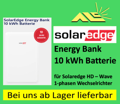 SOLAREDGE ENERGY BANK 10kWh Battery Battery - NEW PRODUCT with TRADE ...