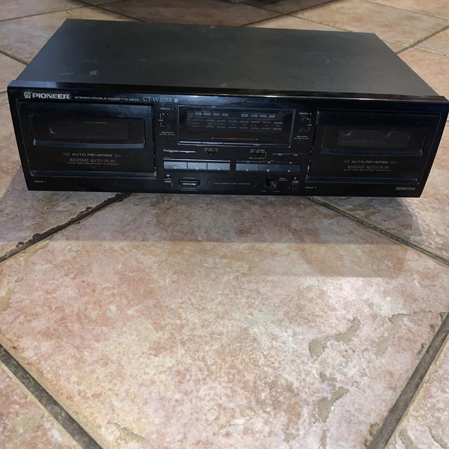 VINTAGE PIONEER DUAL Stereo Cassette Player Auto Reverse Dolby CT-W205R ...