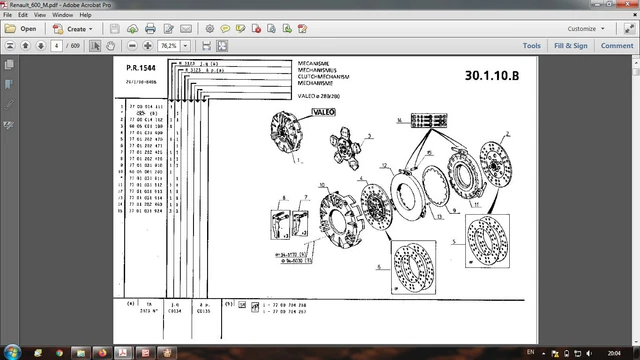 RENAULT 600 M catalogue pièces tracteur au format PDF EUR 35,13 ...