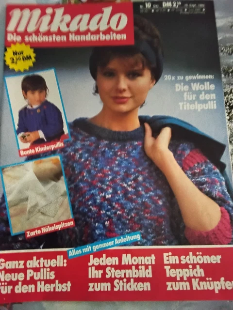 MIKADO DIE SCHÖNSTEN Handarbeiten Heft 10/1984, Stricken, Häkeln ...