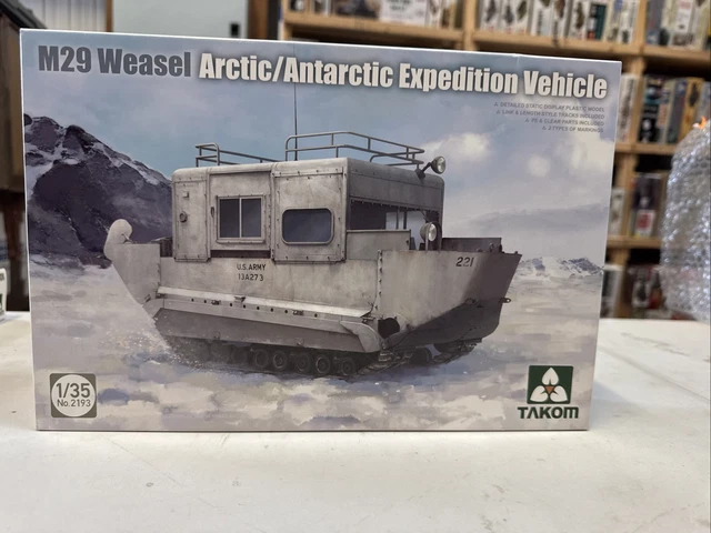 TAKOM 1/35 M29 Weasel Arctic/Antarctic Expedition Vehic Military Model ...